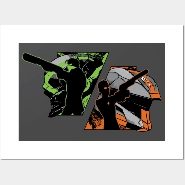 Locus and Felix - Red Vs Blue - Posters and Art Prints | TeePublic