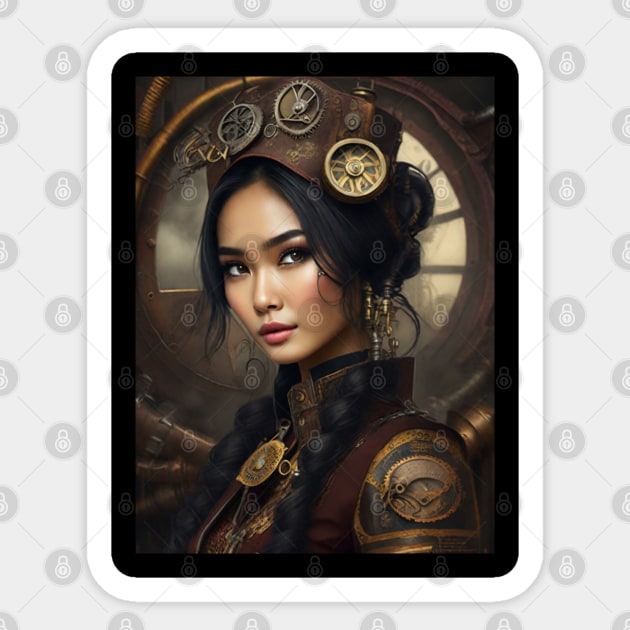Steam Punk Girl - Steam Punk - Sticker | TeePublic