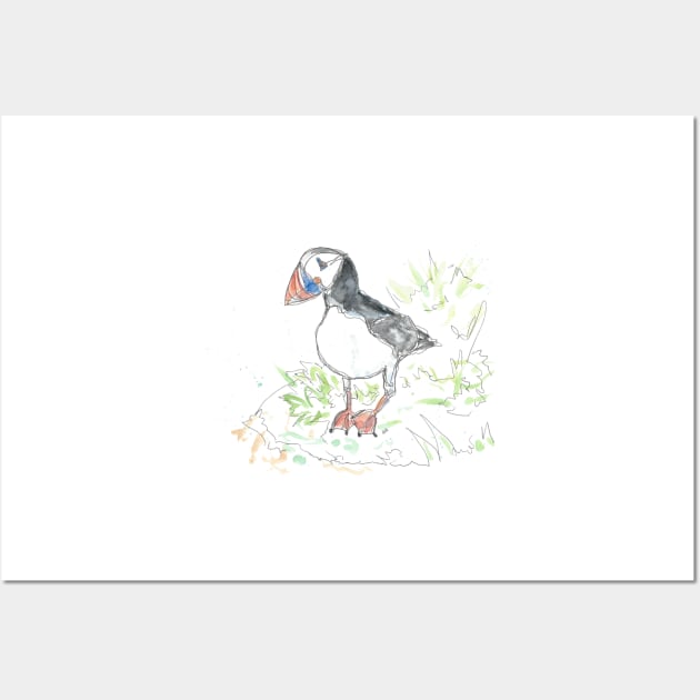 Puffin line drawing - Puffin Line Drawing - Posters and Art Prints ...