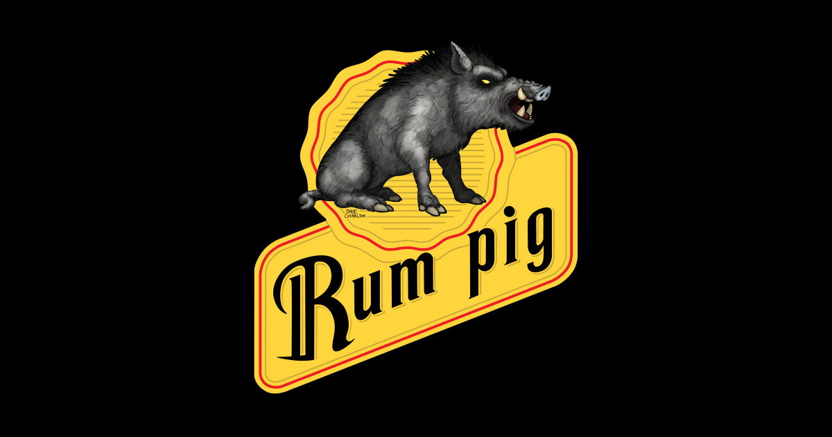 Rum Pig - Rum - Sticker | TeePublic