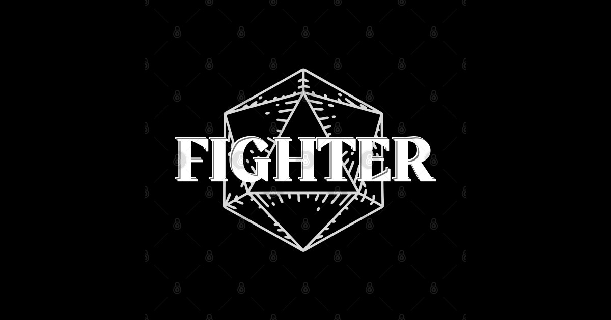 D20 Fighter Class Symbol Print - Dnd Fighter - Posters and Art Prints ...
