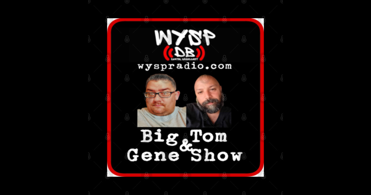 Big Tom & Gene Show Logo 2 - Wysp - Sticker | TeePublic