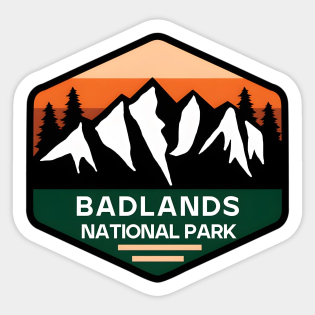 Badlands National Park - Badlands - Sticker | TeePublic