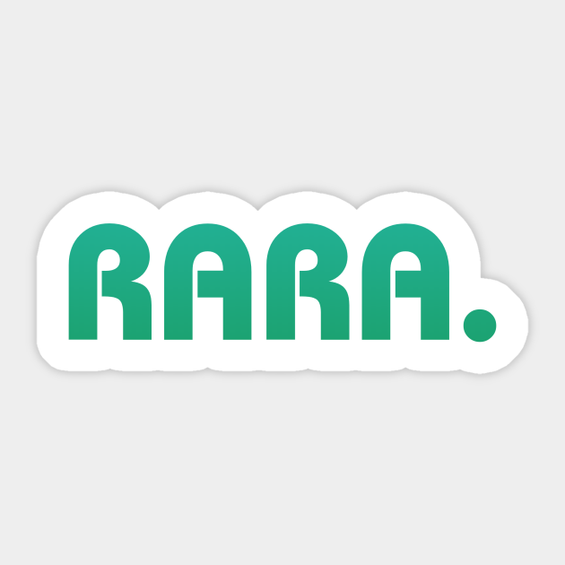 Rara logo Design - Pride - Sticker | TeePublic