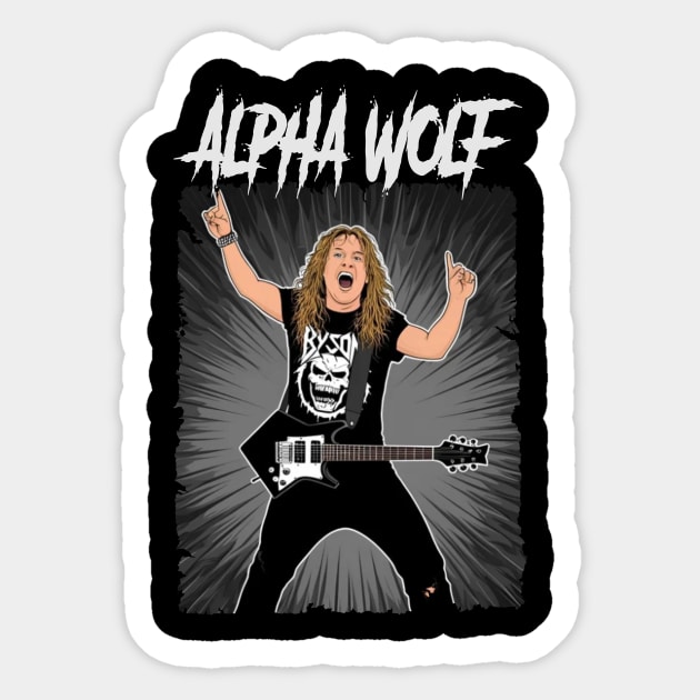 ALPHA WOLF BAND FAN ART - Alpha Wolf Band Fan Art - Sticker | TeePublic