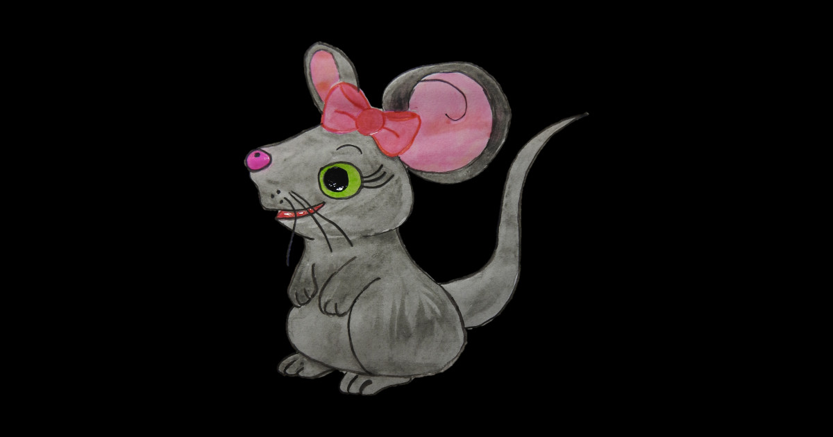 The Cute Little Mouse - Mouse - Sticker | TeePublic