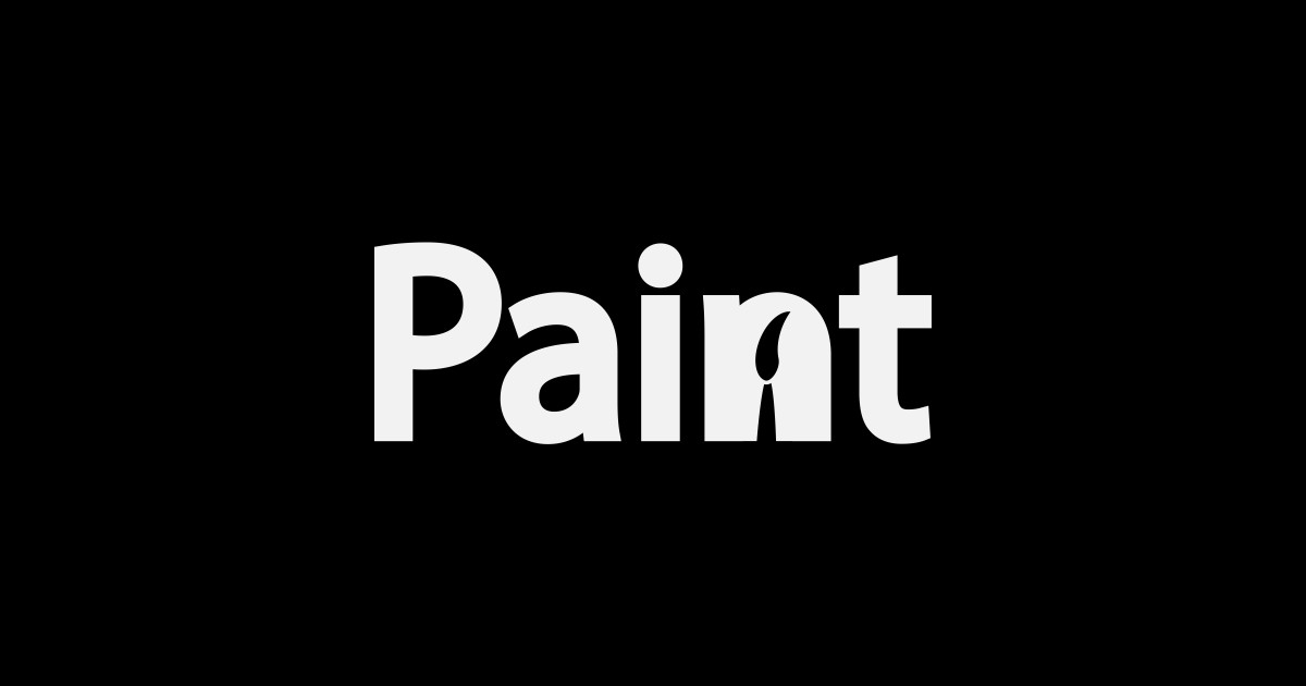 Paint Text Design - Paint Text Design - Sticker | TeePublic