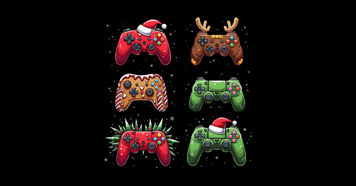 Gamer Christmas Controller Collection - Festive Gamer Christmas ...