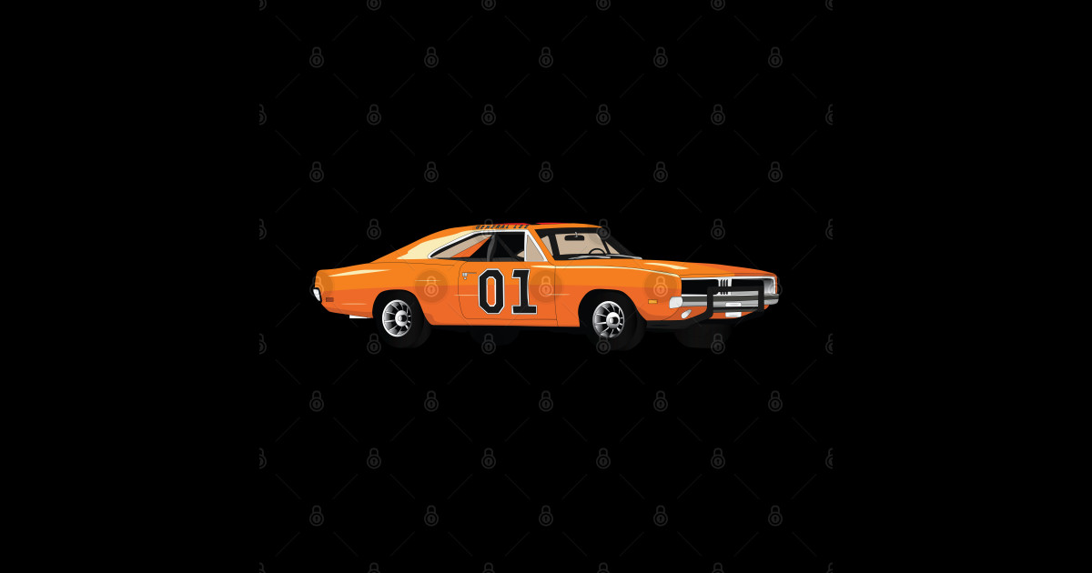 Dodge General Lee - Car - Sticker | TeePublic