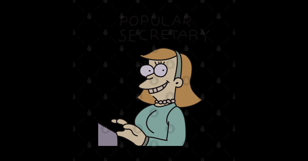 Popular Secretary Magazine - Simpsons - T-Shirt | TeePublic