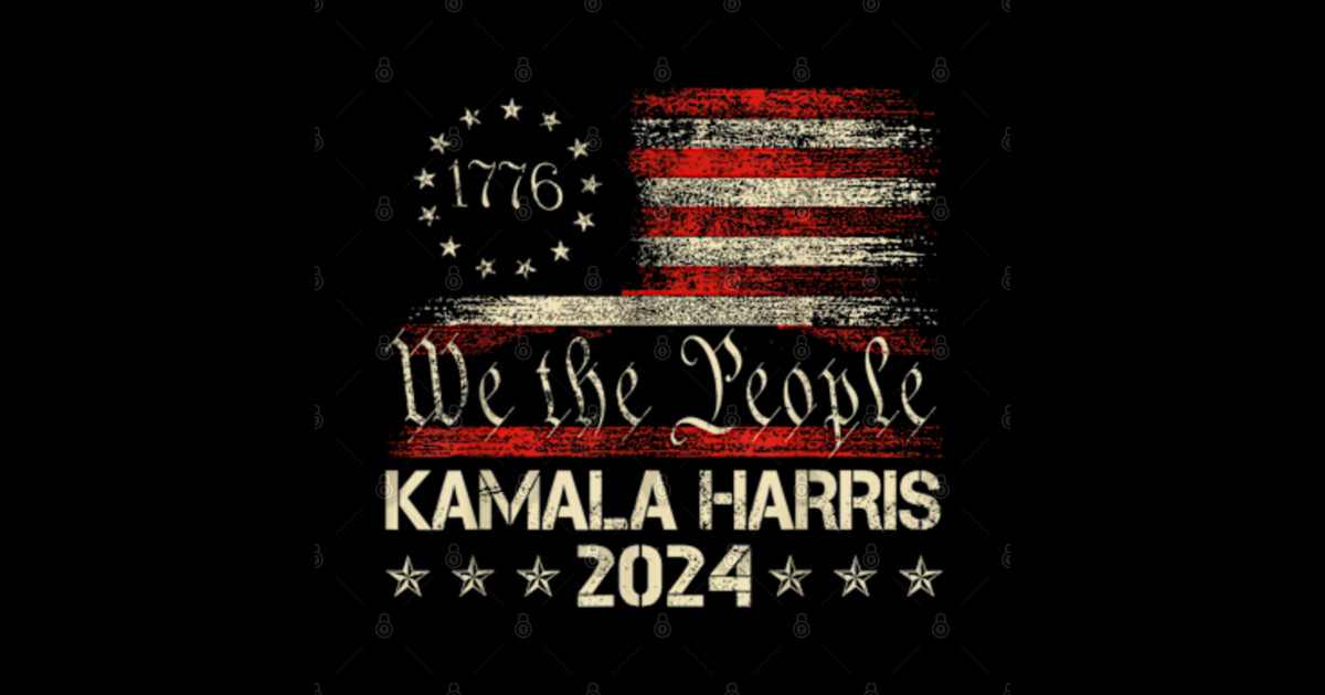 Kamala Harris- Harris 2024 US Flag Democratic President - Kamala Harris ...