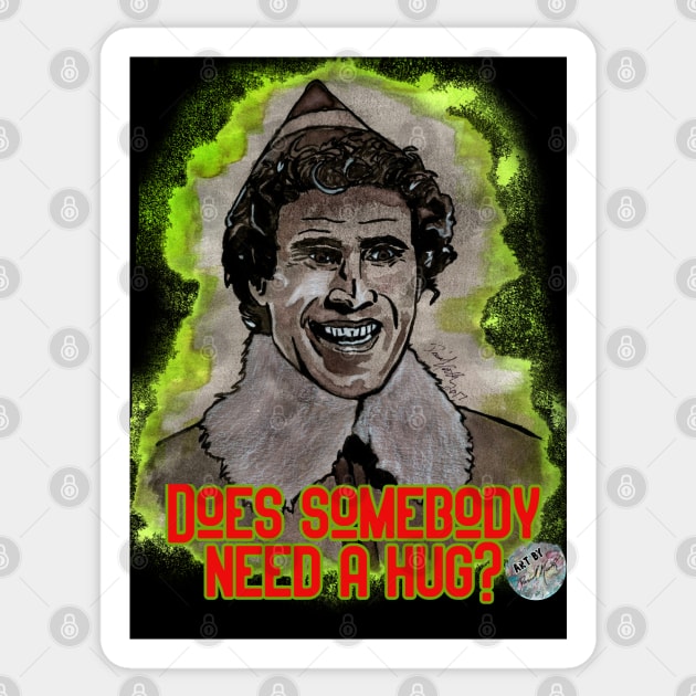 Buddy The Elf - Hug - Buddy The Elf - Sticker | TeePublic