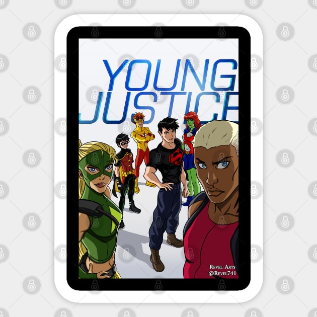 Young Justice The Team - Young Justice - Sticker | TeePublic
