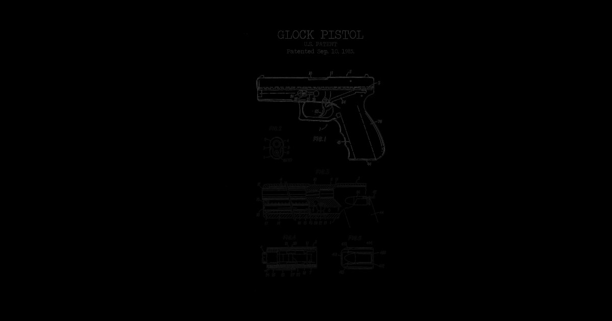 GLOCK PISTOL patent - Pistol - Posters and Art Prints | TeePublic
