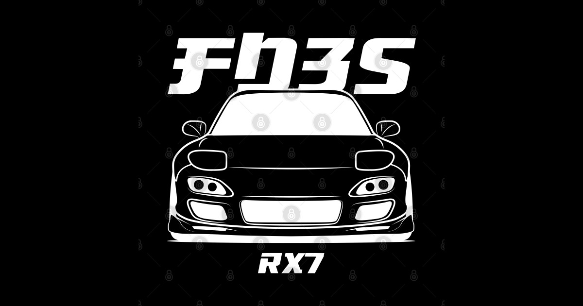 Front fd3s rx7 - Rx7 - Posters and Art Prints | TeePublic