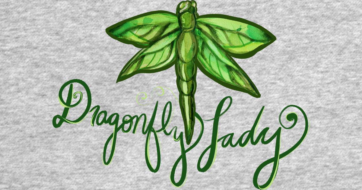 Dragonfly Lady - Dragonfly Lady - T-Shirt | TeePublic