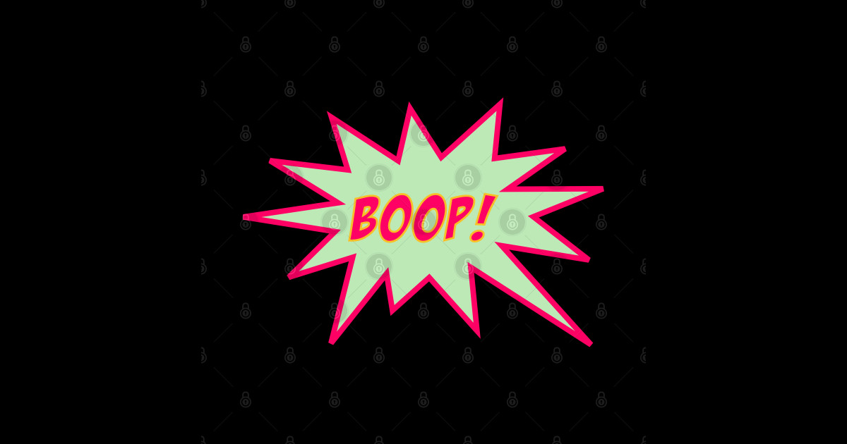 Boop in Comic Text Bubble - Boop - Sticker | TeePublic