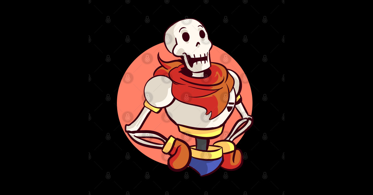 the great papyrus - Undertale - Sticker | TeePublic