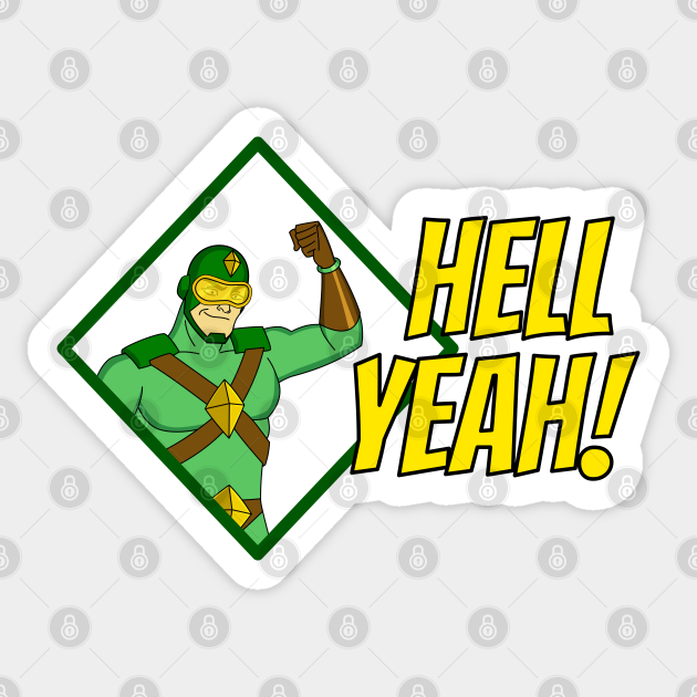 Kiteman! Hell yeah! - Kiteman - Sticker | TeePublic