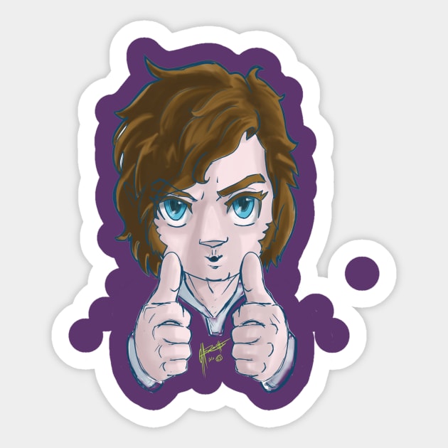 Milei gesture - Milei - Sticker | TeePublic