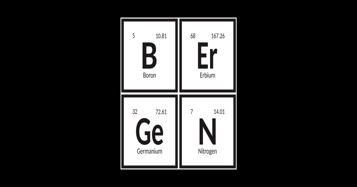 Elements of Bergen City - Elements Of Bergen City - Sticker | TeePublic