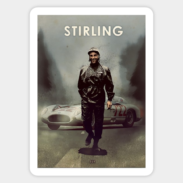 Stirling Moss - Mercedes SLR - Car Legends - Tirling Moss - Sticker ...
