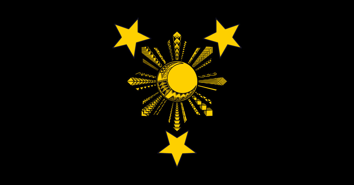 Tribal Moon in Filipino Sun and Stars - Filipino Sun - Sticker | TeePublic