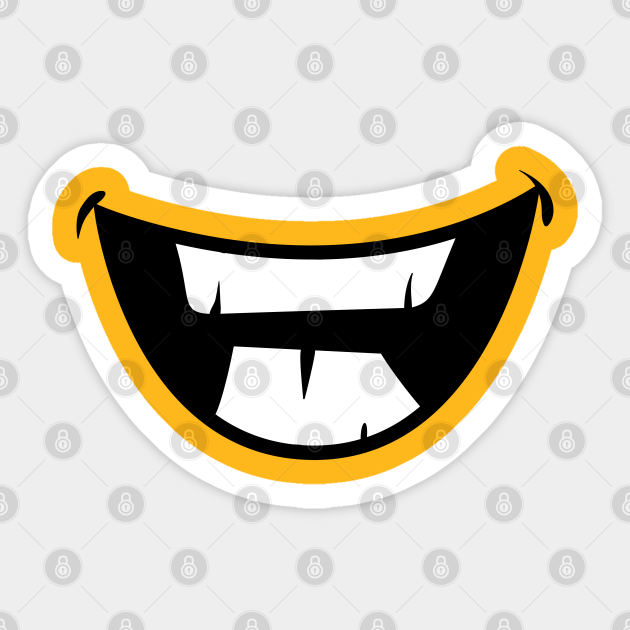 Funny Smile Mouth - Smile - Sticker | TeePublic