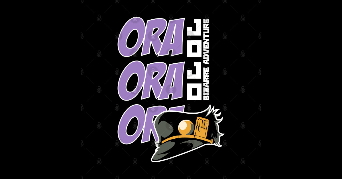 ORA ORA ORA JJBA Anime Fanart - Jojos Bizarre Adventure - Magnet ...