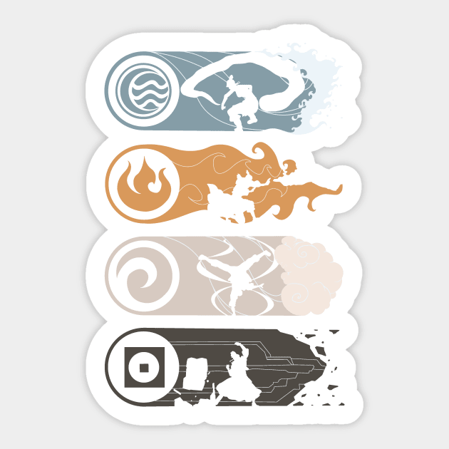 Choose your Element - Earth - Sticker | TeePublic