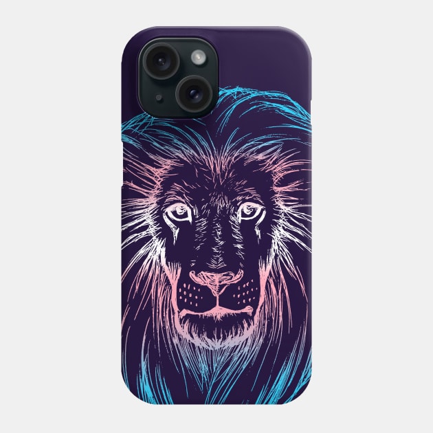 Lion Art (trans flag) - Trans - Phone Case | TeePublic