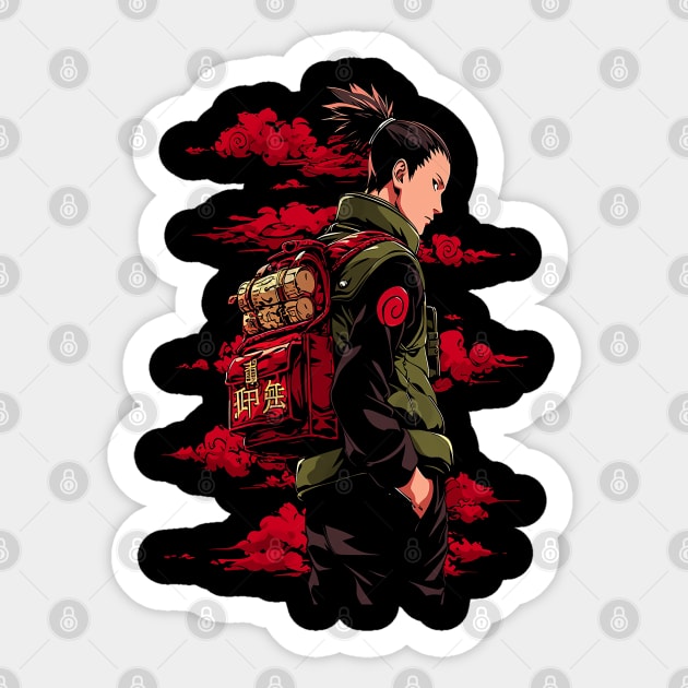 shikamaru nara - naruto - Naruto - Sticker | TeePublic