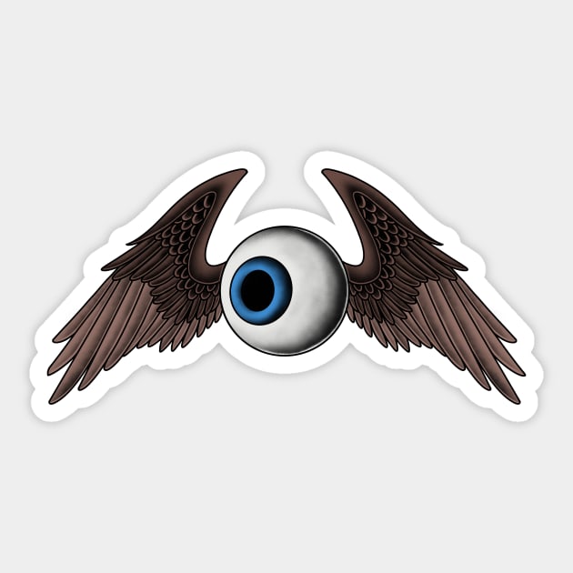 The flying eye - Flying Eye - Sticker | TeePublic