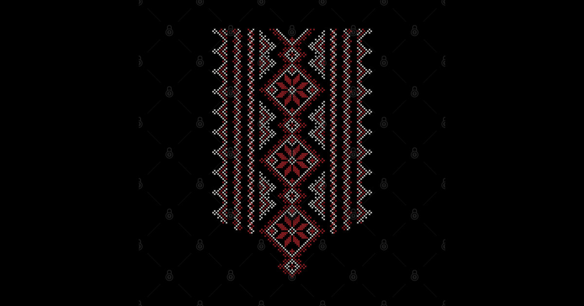 Palestinian Jordanian Realistic Embroidery Pattern #15 - Palestine ...