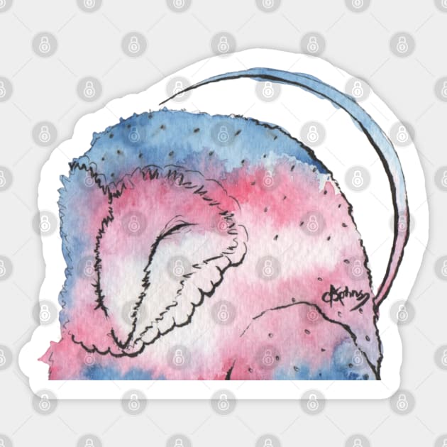 Transgender Watercolour Owl | Pride Bird - Transgender - Sticker ...