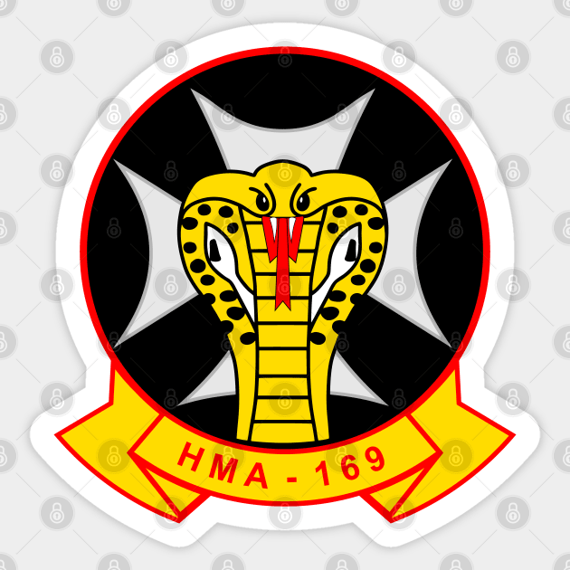 HMA/HMLA 169 - Squadron Patches - Sticker | TeePublic