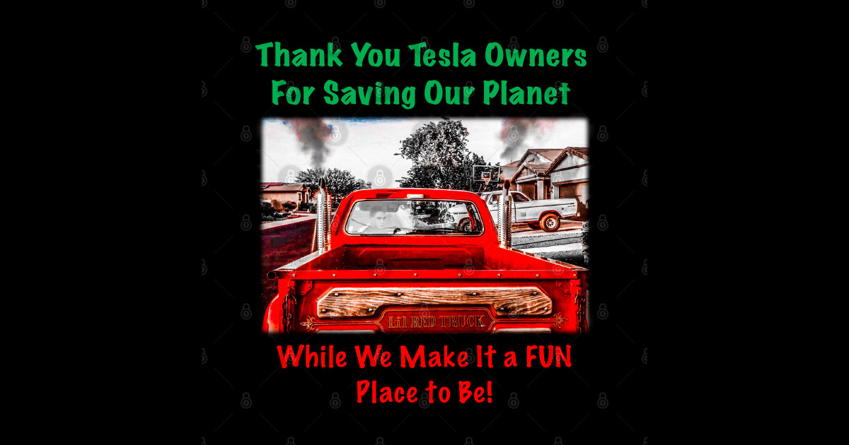 Thank You Tesla! - Dodge - Sticker | TeePublic