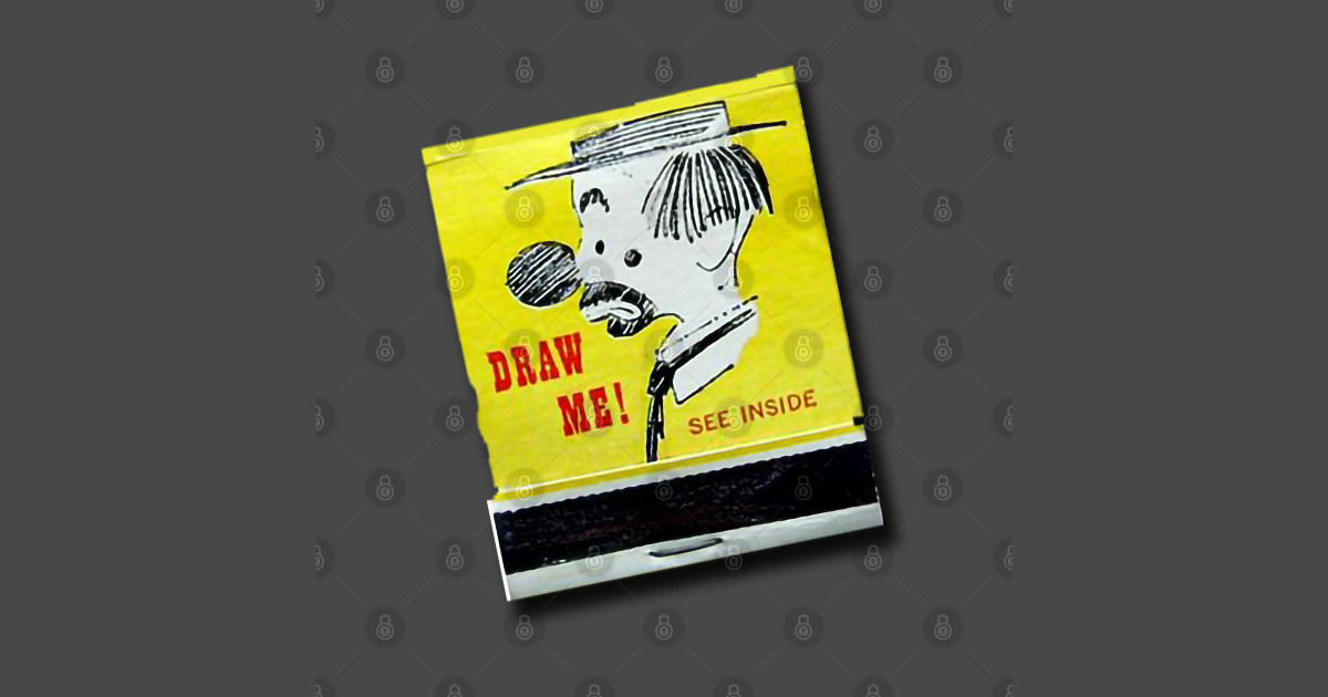 "Draw Me" Advert Matchbook - Vintage Advertisement - T-Shirt | TeePublic