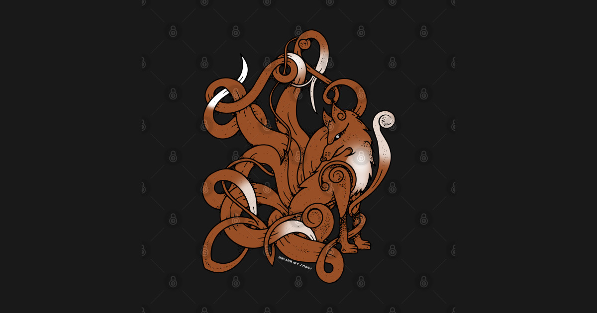 Celtic Cryptids - Kitsune (Red Fox Edition) - Kitsune - T-Shirt | TeePublic