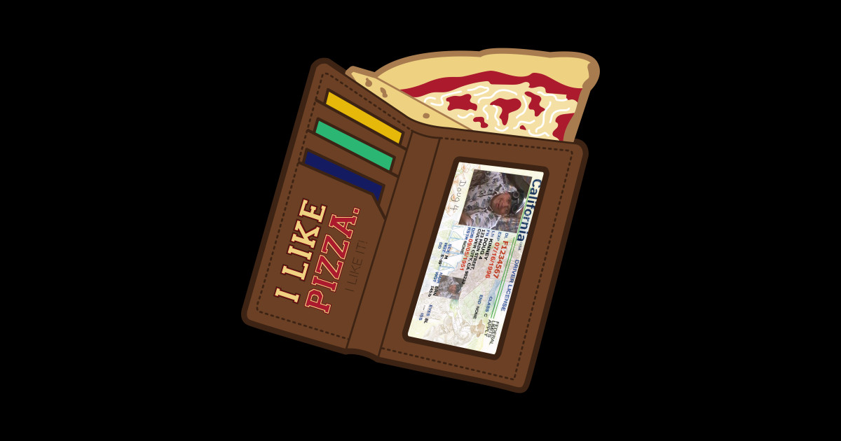 I Like Pizza Wallet - Multiplicity - 90s Movies - Sticker | TeePublic