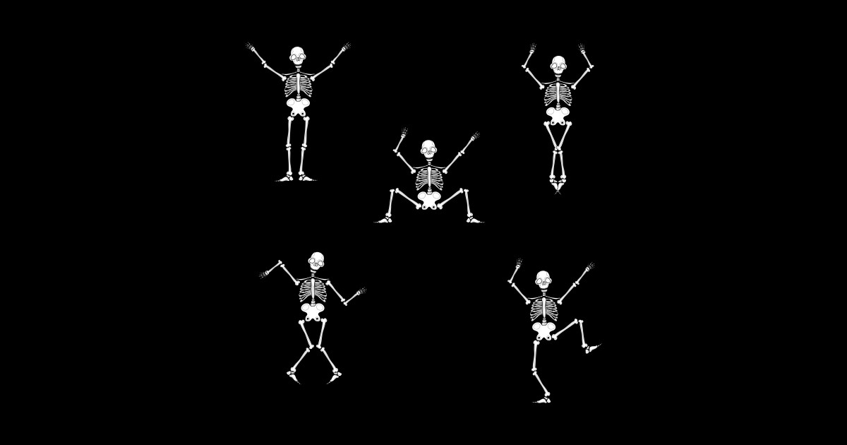 5 funny skeleton - sticker pack - face mask - Funny Skeleton - Sticker ...