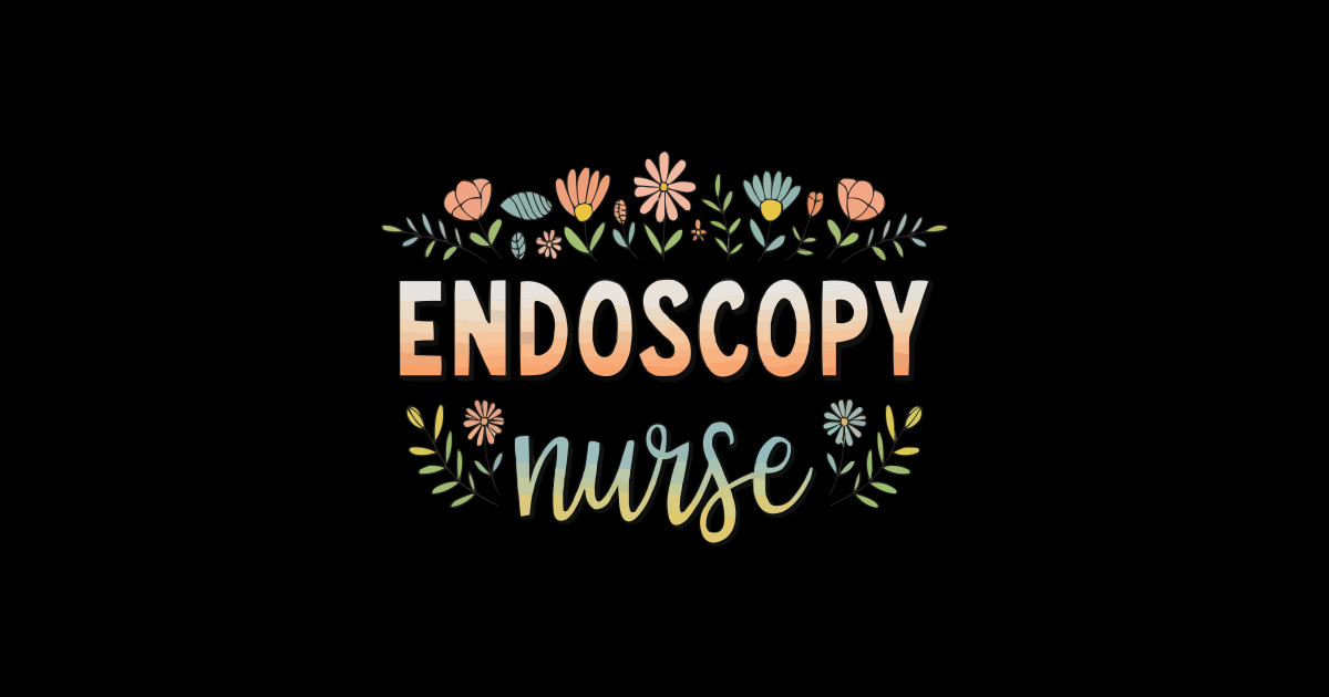 Cute Endoscopy Nurse With Flowers - Endoscopy Nurse - Sticker | TeePublic