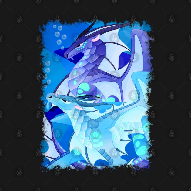 Wings of Fire - Tsunami & Riptide - Wings Of Fire - T-Shirt | TeePublic