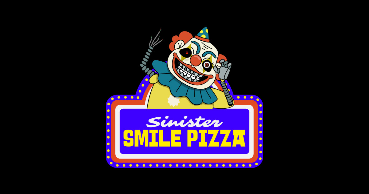 Creepy Pizza Clown - Halloween - Sticker | TeePublic
