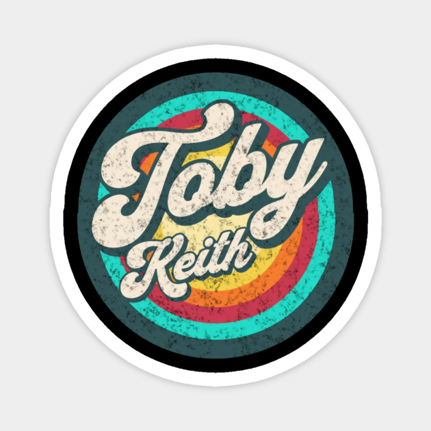 name toby in color circle - Musician - Magnet | TeePublic