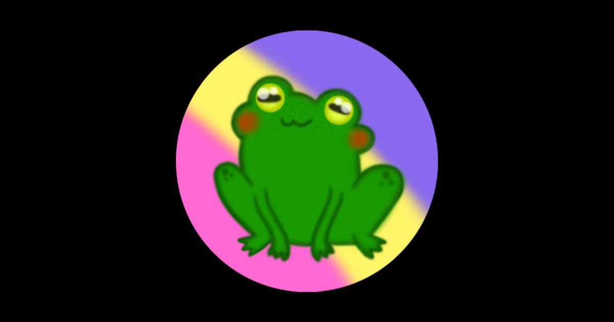 LGBTQ+ Pansexual Pride Frog Design - Lgbtq - Sticker | TeePublic