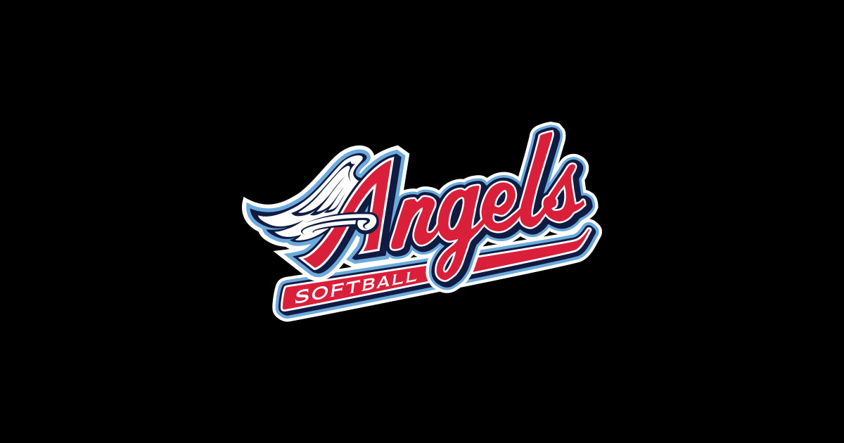 Angels Softball team script - Sacred Heart Angels - Sticker | TeePublic