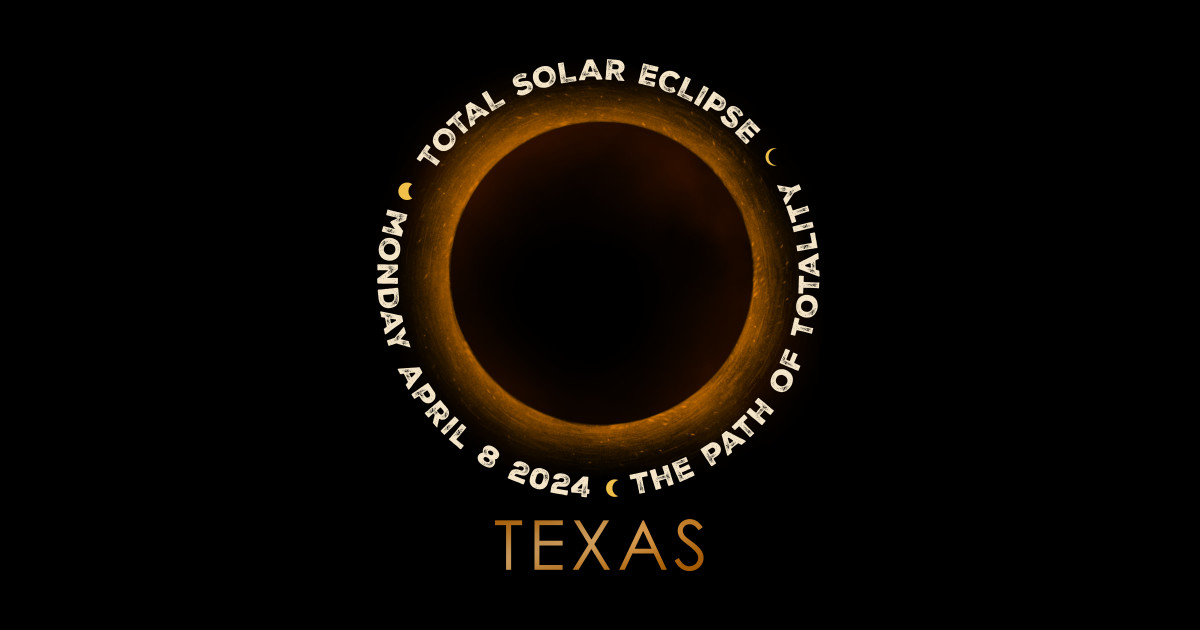 total solar eclipse texas - Total Solar Eclipse Texas - Sticker | TeePublic
