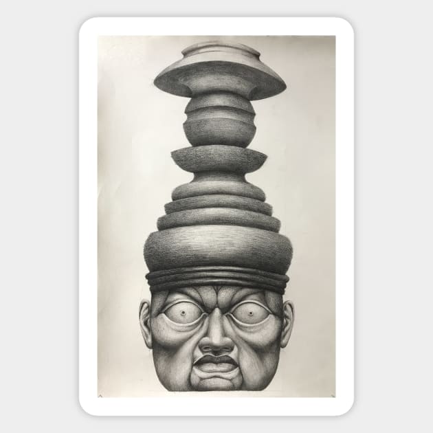 Ancient sculpture - Sculpture - Sticker | TeePublic