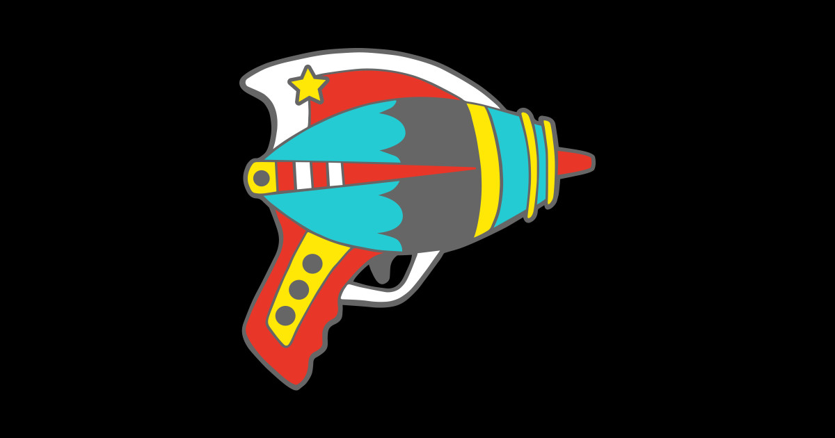 Rad Retro Ray Gun - Vintage Ray Gun - Sticker | TeePublic